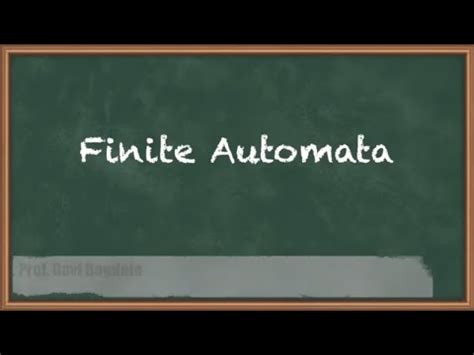 Finite Automata Theory Of Computation GATE Computer Science Engineering Video Lecture