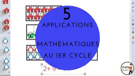 5 Applications Mathématiques Au 1er Cycle Du Primaire Prof Numéric