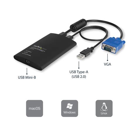 StarTech Com USB Crash Cart Adapter With File Transfer Video Capture