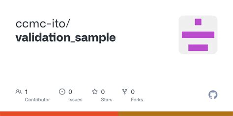 Github Ccmc Itovalidationsample