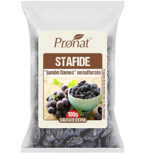Stafide Nesulfurate Jumbo Flames 100g Pronat Curtea Brancoveneasca