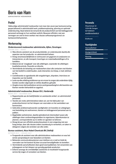 Cv Technisch Onderwijsassistent Artofit