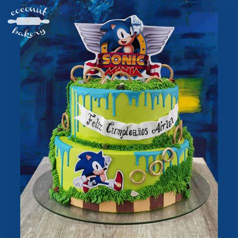 Torta De Cumpleaños De Sonic Pasteleria Coconut Bakery