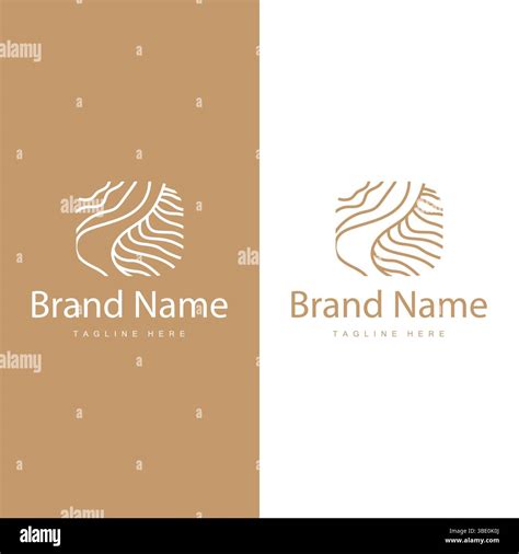 Tree Bark Logo Design Vector Simple Wood Texture Bark Illustration Symbol Stock Vector Image