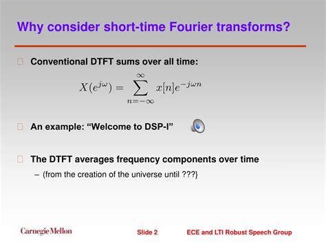Ppt Short Time Fourier Transform Theory And Implementations