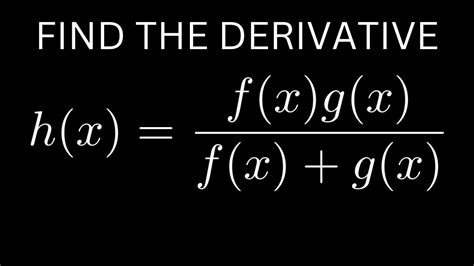 Derivative Of Hx Fxgxfx Gx Youtube