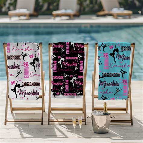 Custom Dance Beach Towel T For Dancer T For Dance Teacher Dance