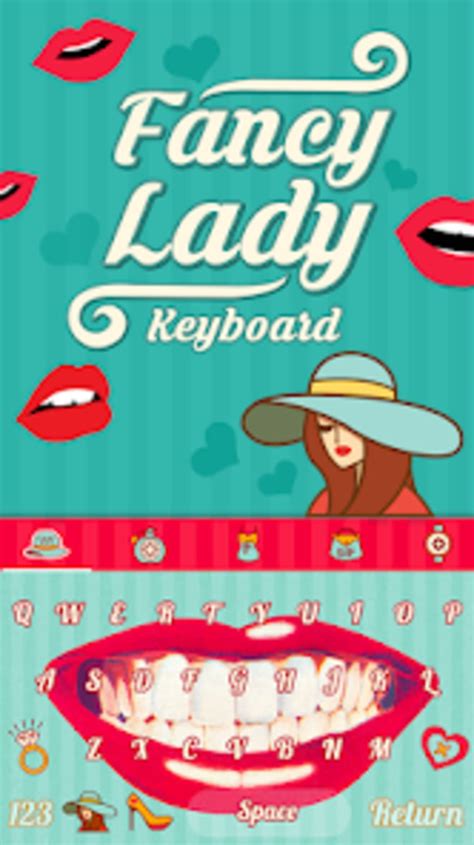 Fancy Lady Kiss Keyboard Theme для Android — Скачать