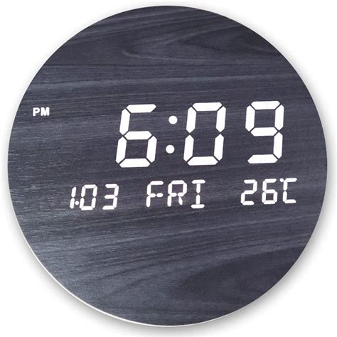 Wireless Long Duration Clock Wall Mounted Digital Vicedeal