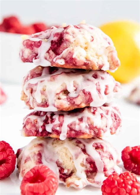 Glazed Raspberry Lemon Cookies I Heart Naptime