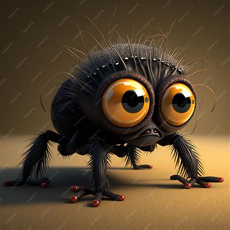 Premium Photo Quite Cartoon Spider Character