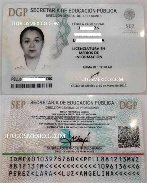 Comprar Cedulas Profesionales