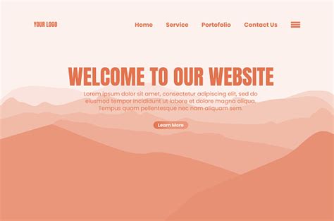 탐험 산의 방문 페이지 템플릿 산악 풍경 웹 사이트 및 모바일 웹 사이트에 대한 웹 페이지 디자인의 현대적인 평면 디자인 개념 쉽게 편집하고 사용자 정의 할 수 있습니다