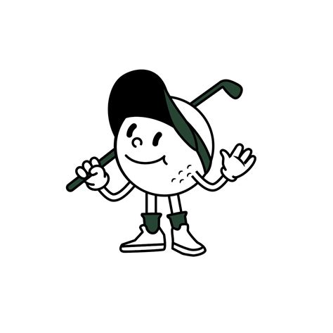 골프 캐릭터 로고 일러스트 Ai 독점 다운로드 Download Golf Character Logo Vector 어반브러시