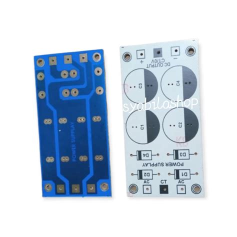 jual pcb psu 4 elco double layer pcb power supply double layer shopee