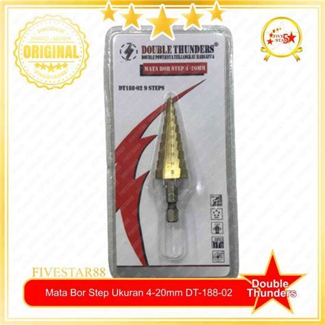 Promo Mata Bor Step Drill Pagoda Double Thunders Mata Bor Step Ukuran 4