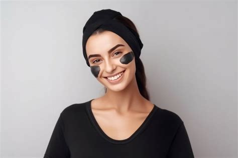 Woman Skin Black Mask Generate AI
