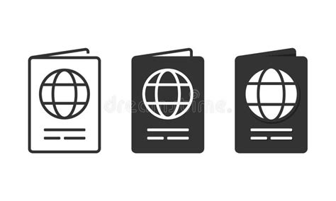 Símbolo Del Documento De Pasaporte Vector De Ilustración Ilustración