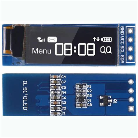 I2c Oled Display Module 0 91 Inch I2c Ssd1306 Oled Display Module White Blue I2c Oled Screen
