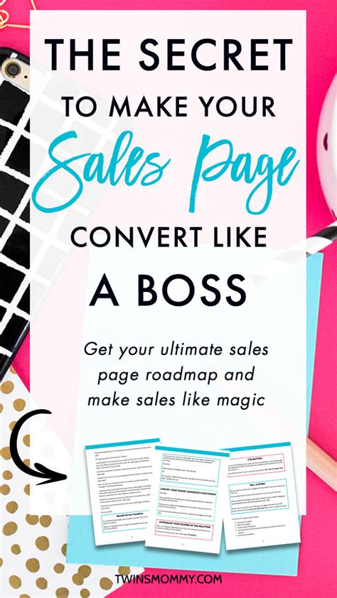 The Secret To Making Your Sales Page Convert Like A Boss Twins Mommy