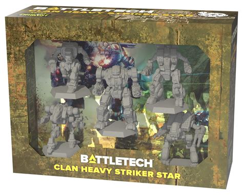 Clan Heavy Striker Star Miniature Force Pack Battletech Atomic Empire