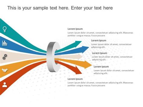 Multicolor Arrow Infographic For Business Strategy Analysis Presentation Template Presentation