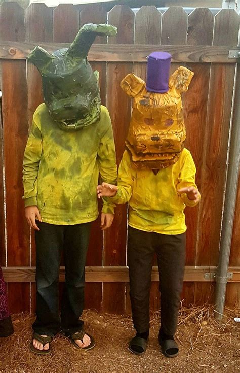 Sprintrap And Nightmare Fredbear Five Nights At Freddies Costumes