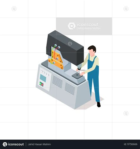 Robotic Assembly Line Illustration Free Download Science And Technology Illustrations Iconscout