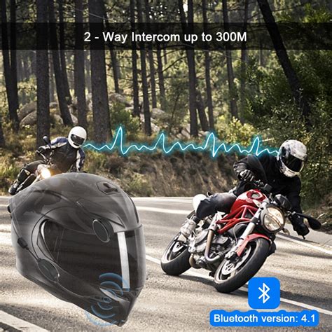 Ejeas E300 Bluetooth 4 2 Motorcyklist Hjelm Heads Grandado
