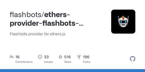 github flashbots ethers provider flashbots bundle flashbots provider