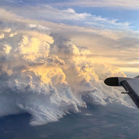 Squall Line At Altitude A Pilots View