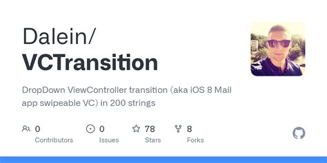 GitHub Dalein VCTransition DropDown ViewController Transition Aka