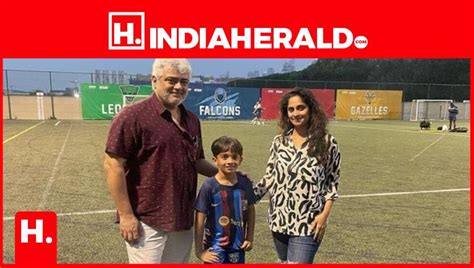 Ajith Kumar Seen With Wife Shalini At Sons School Post Min