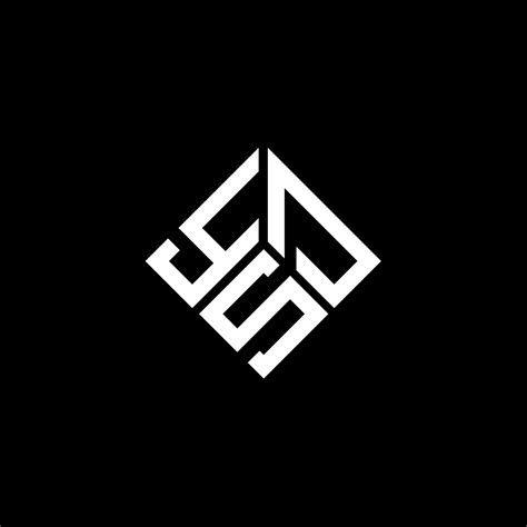Diseño De Logotipo De Letra Ysd Sobre Fondo Negro Ysd Creative