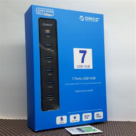 ORICO H7013 U3 SuperSpeed 7 Port USB3 0 HUB USB Hub Elektronik Komputer Desktop Di Carousell