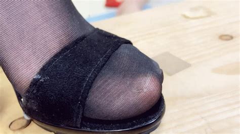 Gpct781a Xg Hostess High Heel Sandals Cbt Tread Ball Ejaculation Red High Heel Black Silk All