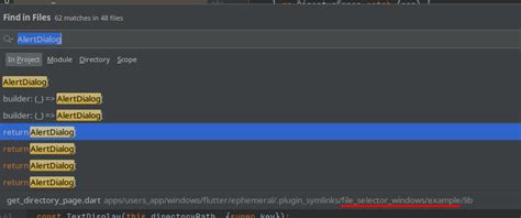 [file selector] example folder include in project · issue 134413