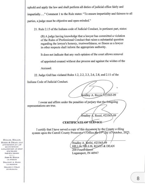 Rozzi Files Motion To Disqualify Judge Gull R Delphimurders