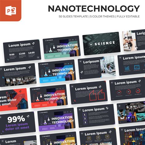 Nanotechnology Presentation Template Slides PPTX KEY Google Slides MasterBundles