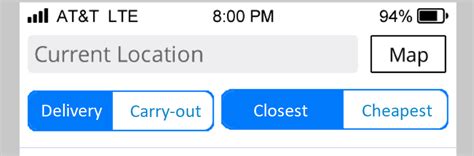 Gui Design Selecting Between Two Options In Smartphone App User