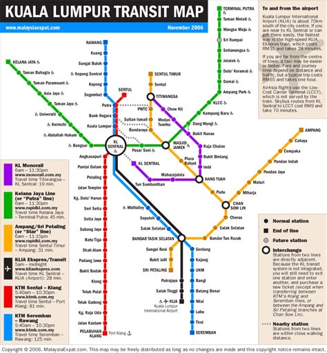 Kuala Lumpur Transport Map Transport Map Transit Map Kuala Lumpur Map Free Schedule And Planner