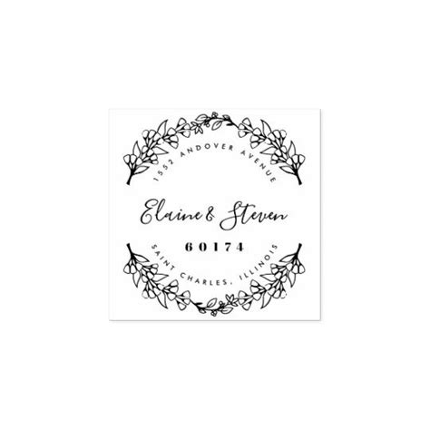 create your own rustic script save the date rubber stamp