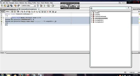 Command Line Di Netbeans Youtube