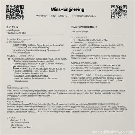 Mining Engineering Profile Stable Diffusion Online