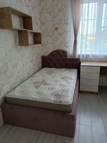 Комплект мебели в детскую комнату. Кровать из антивандальной ткани с ...