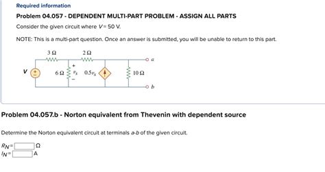 solved problem 04 057 dependent multi part problem