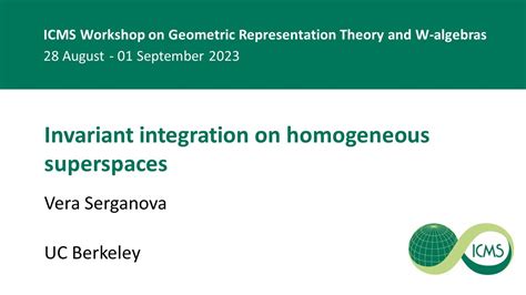 Invariant Integration On Homogeneous Superspaces Vera Serganova 01