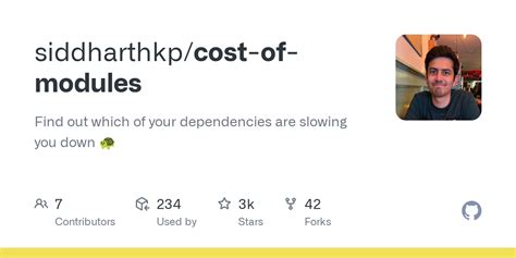 github siddharthkp cost of modules find out which of your