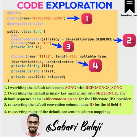 sabari balaji on linkedin 🔥overriding defaults in jpa entity mapping