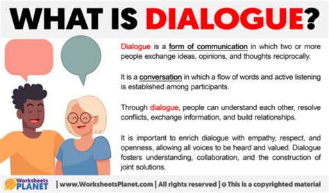 What Is Dialogue Definition Of Dialogue